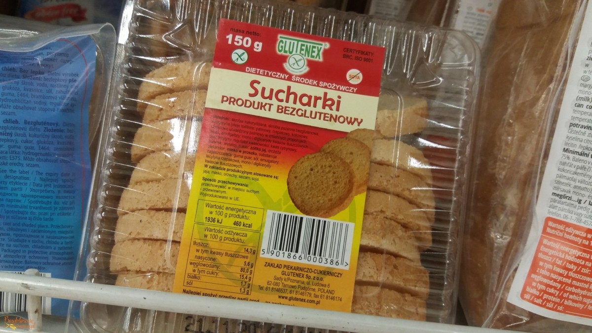 Bezglutenowe sucharki