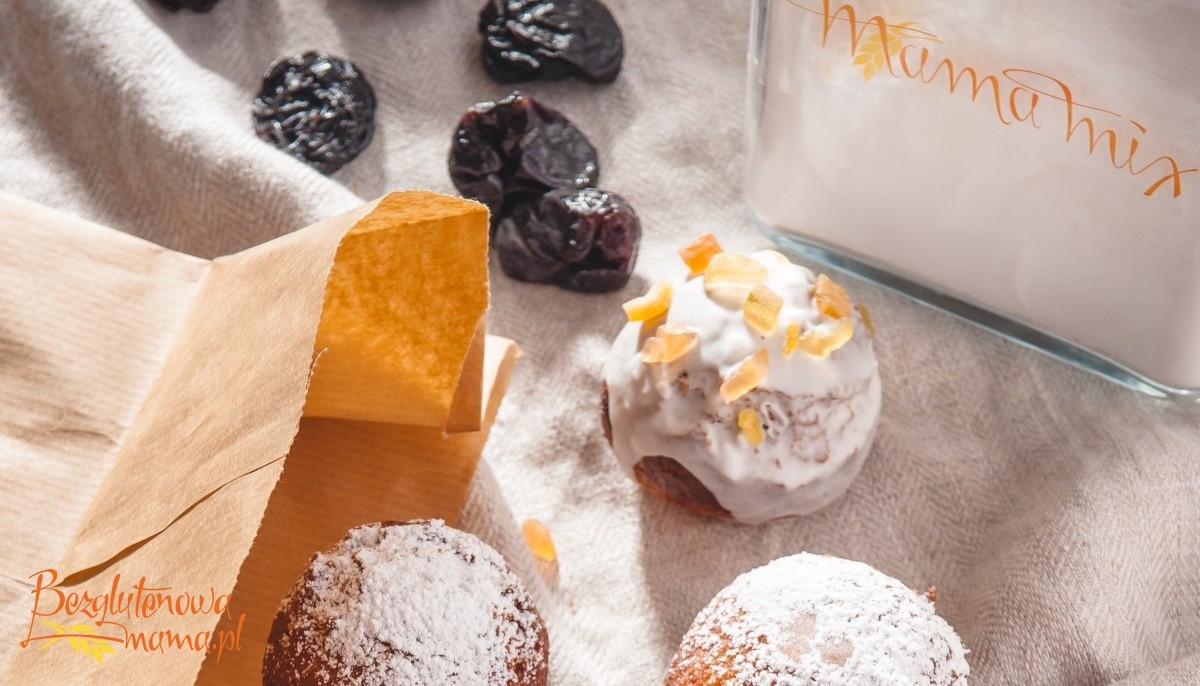 Przepis na naturalne pączki bezglutenowe z mąki Mama Mix